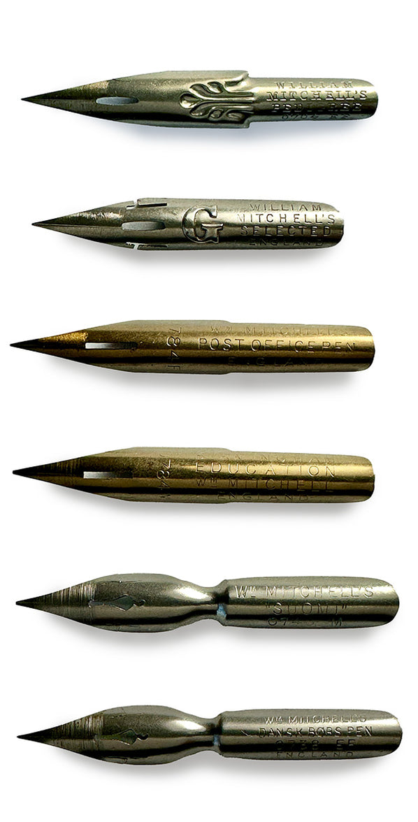 Selection of 5 Vintage Pointed Nibs | Scribblers Calligraphy Supplies