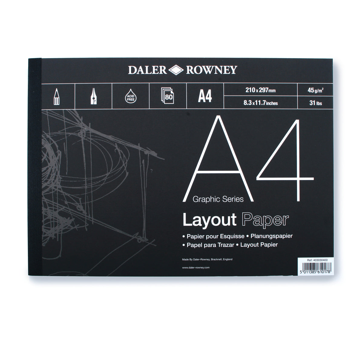 Daler A4 Layout Pad | Scribblers Calligraphy Supplies