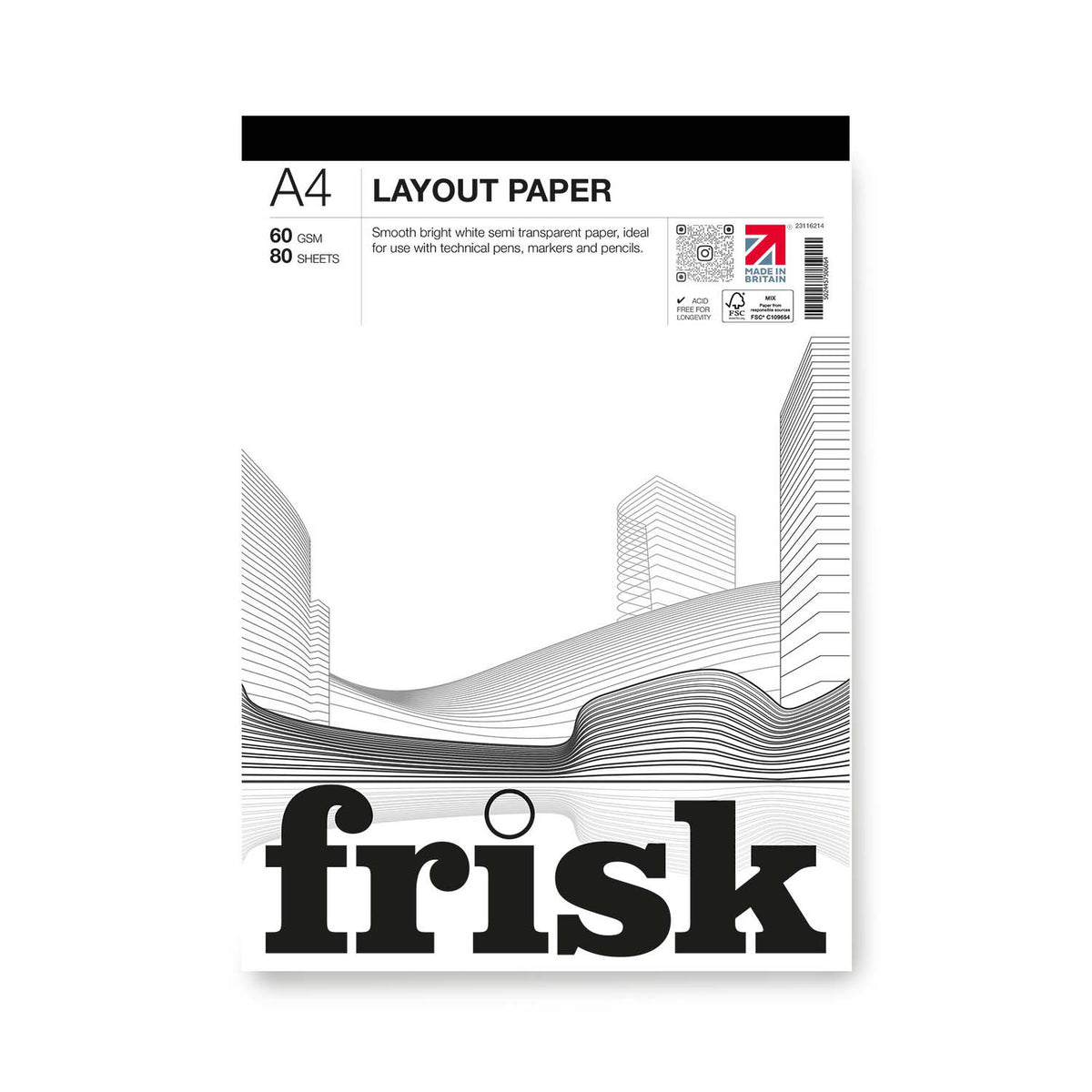 Frisk A4 Layout Paper — Scribblers Calligraphy