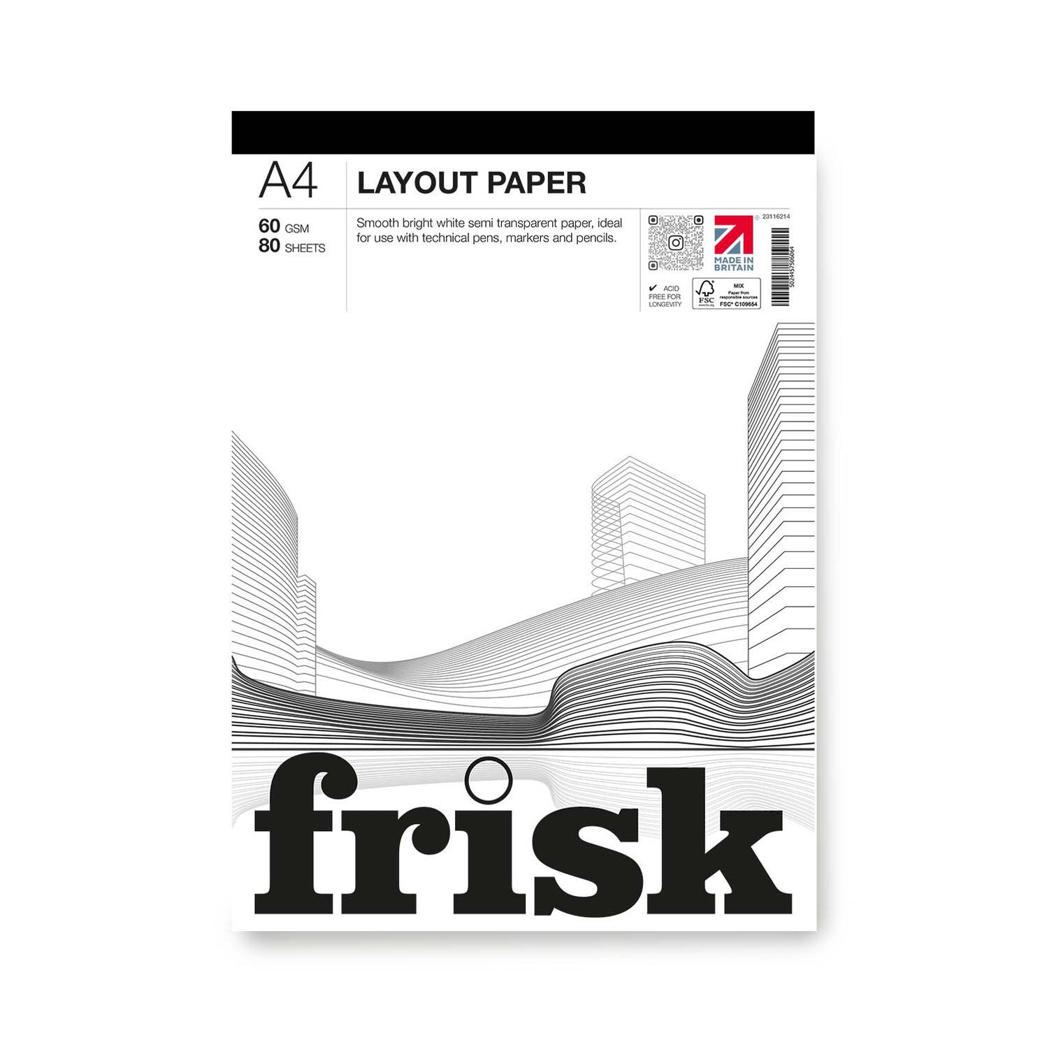 Frisk A4 Layout Paper — Scribblers Calligraphy