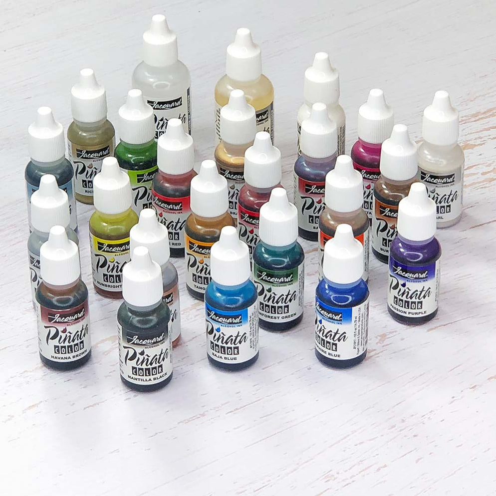 Pinata Ink - Set of 22 Colours plus Extender and Clean Up | Scribblers ...