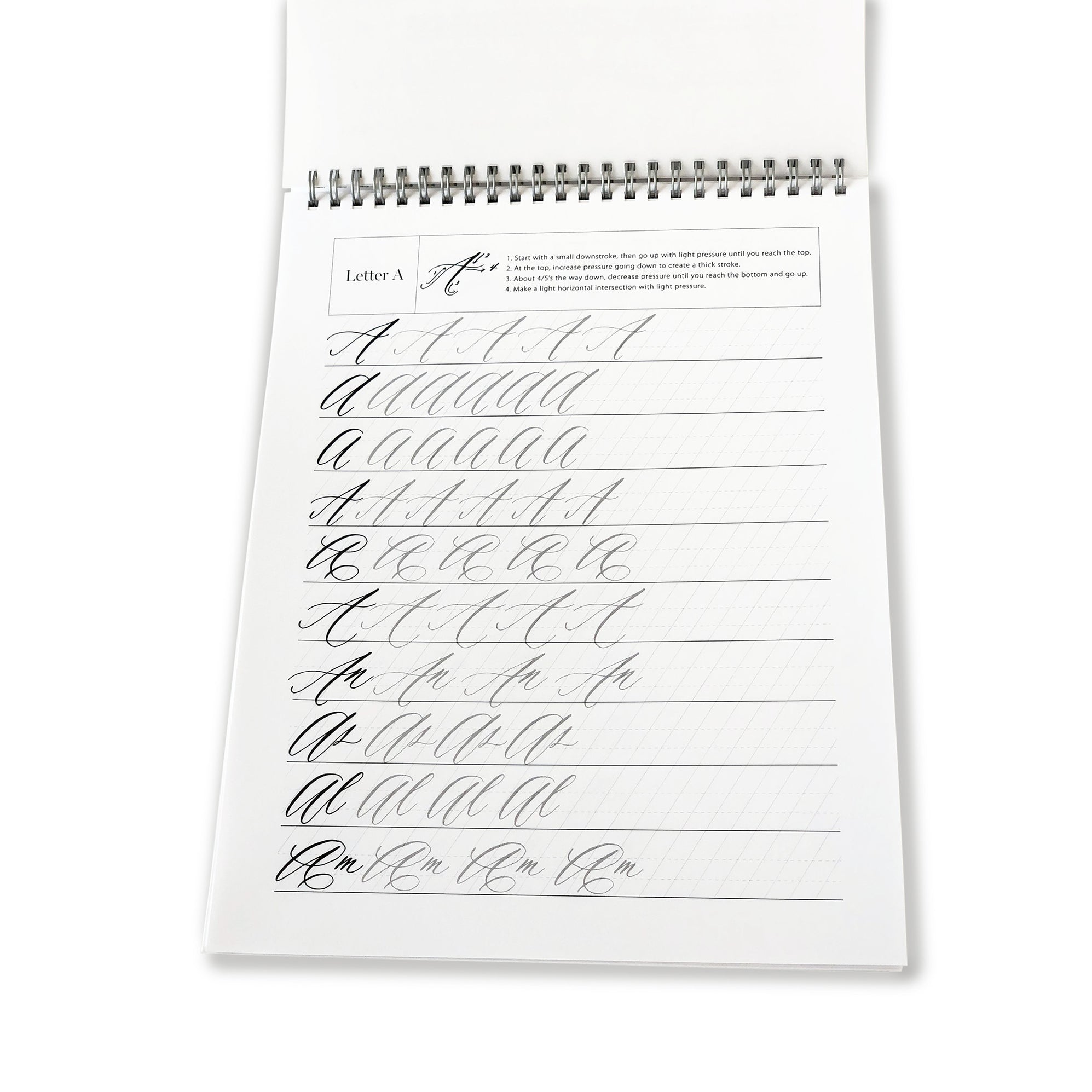 Modern Calligraphy Practice Pad (UPPERCASE Alphabet) | Scribblers ...