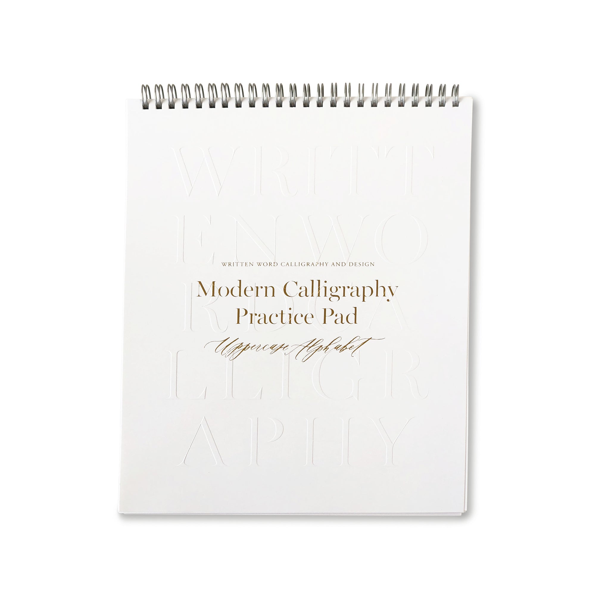 Modern Calligraphy Practice Pad (UPPERCASE Alphabet) | Scribblers ...